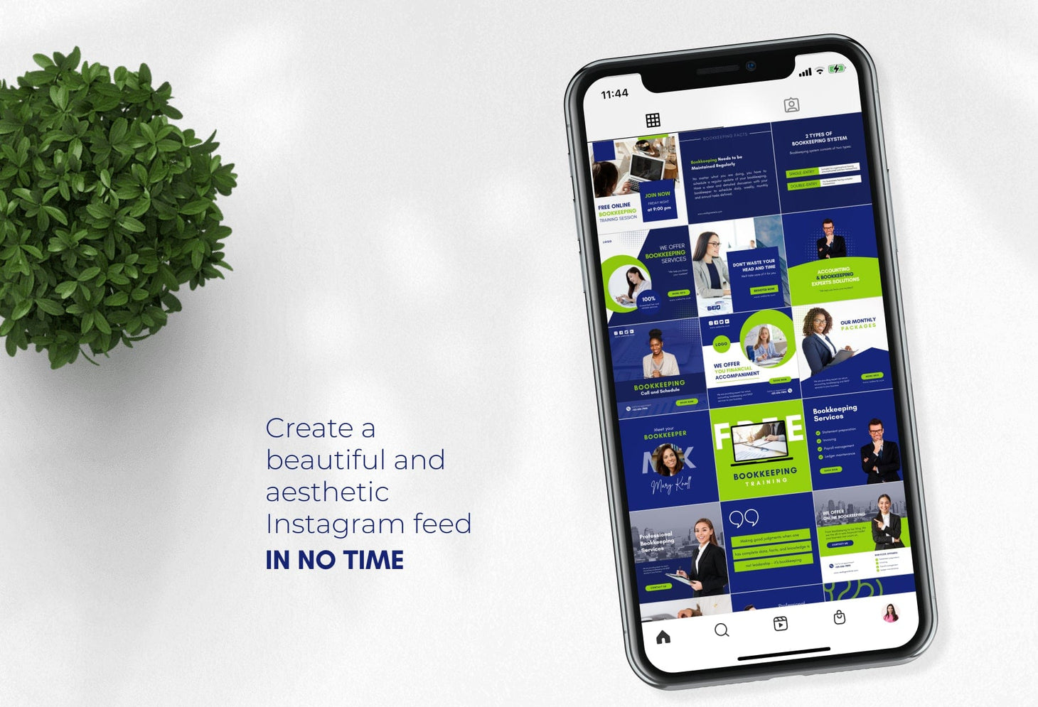 30 Bookkeeping Instagram Post Editable Canva Templates – Ladystrategist ...