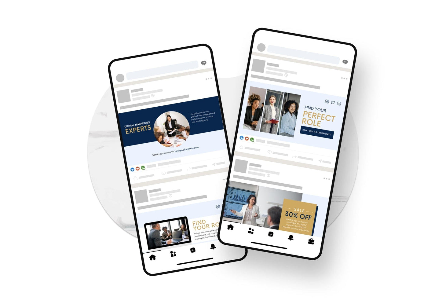 30 LinkedIn Posts Canva Templates Bundle – Ladystrategist Shop